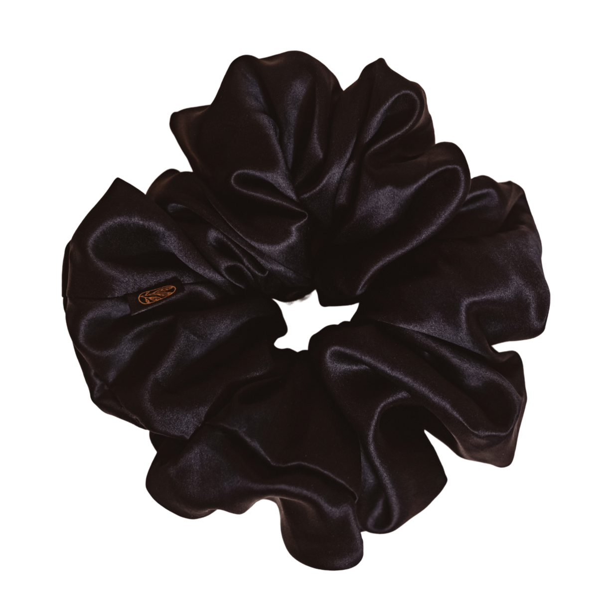 Onyx Black Silk Scrunchie For Curly Hair – Curlfriend Collective